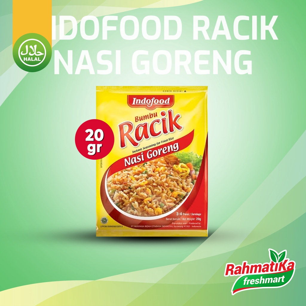 Jual Bumbu Racik Nasi Goreng Indofood 20 gram | Shopee Indonesia