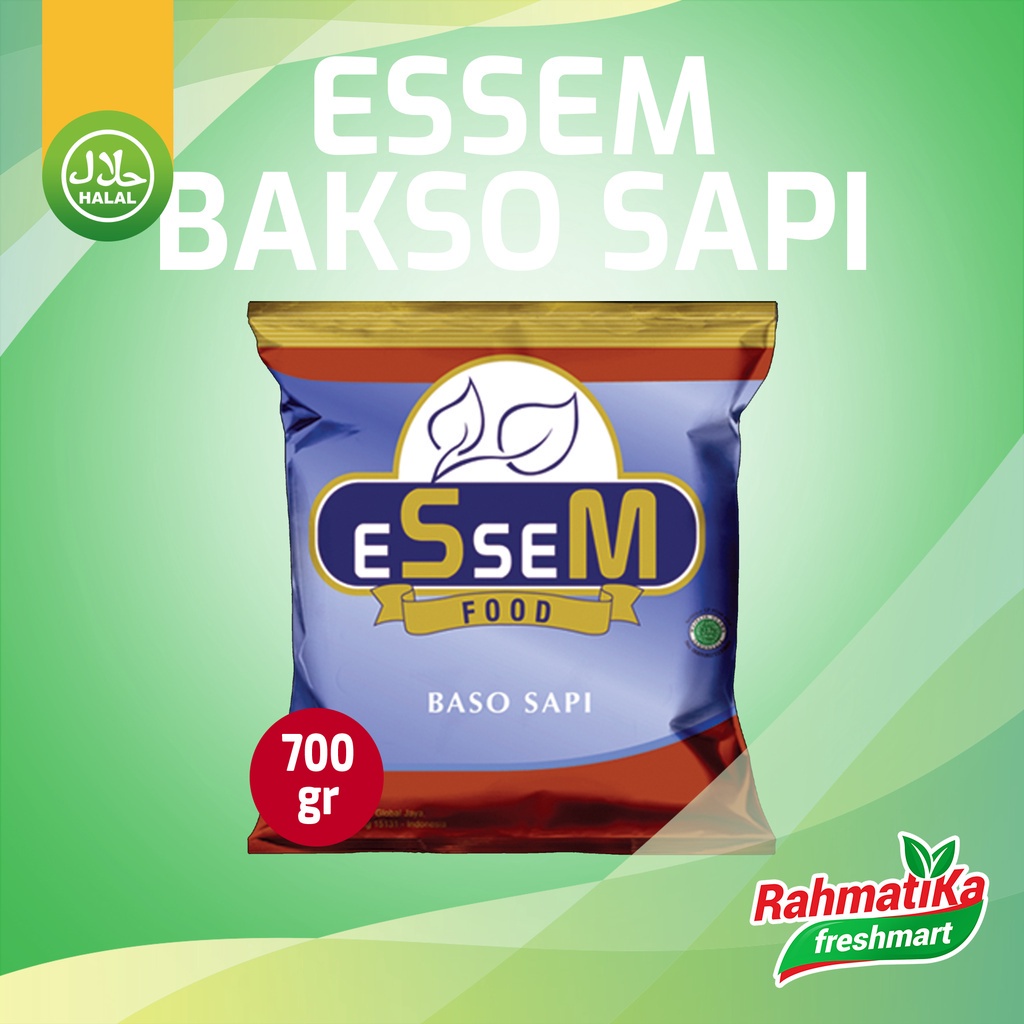 Jual Essem Bakso Sapi / Baso Sapi Biru 700 gr (Frozen Food) | Shopee ...