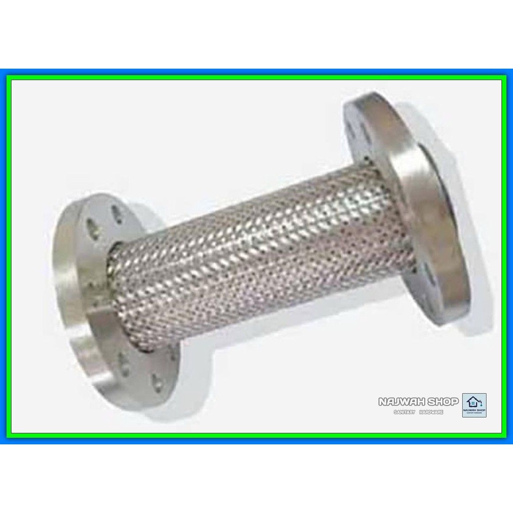 Jual Flexible Hose 4" inch X 50 cm Tozen Flange JIS 10K Stainless Steel ...