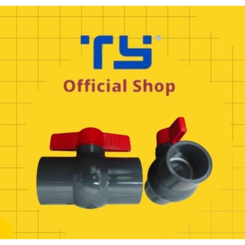 Jual TY Ball Valve PVC / Stop Kran Pipa Pipe by 3 Pawns | Shopee Indonesia