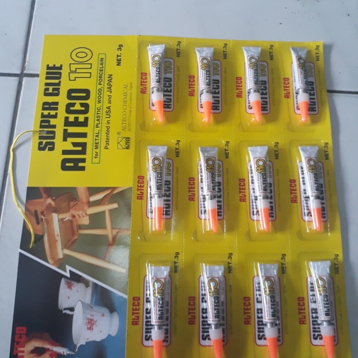 Jual HARGA DISKON Lem alteco 3 gram ( 1lembar isi 12pcs) | Shopee Indonesia