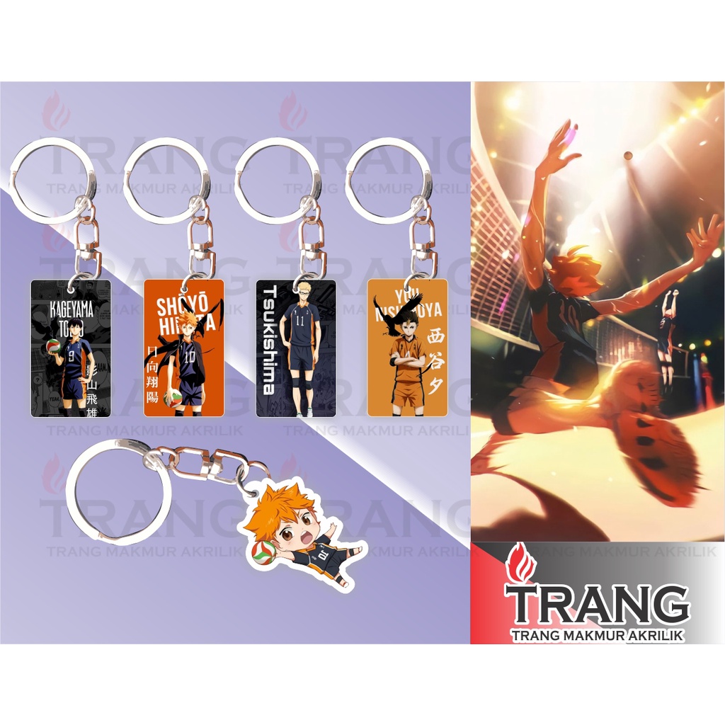 Jual Gantungan Kunci Akrilik Haikyuu/Keychain Acrylic Haikyuu | Shopee ...