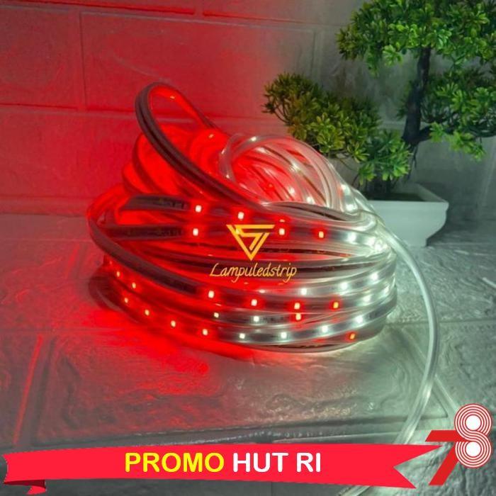 Jual LAMPU 17 AGUSTUS MERAH PUTIH 20 METER SIAP PAKAI LAMPU LED SELANG ...