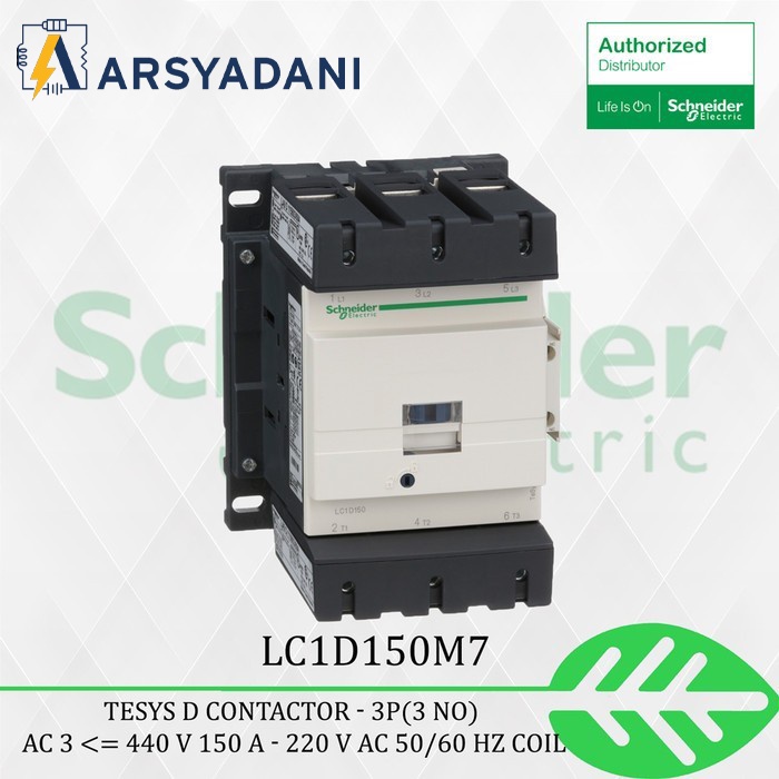 Jual LC1D18M7 - Contactor schneider 3P 18A 220VAC TeSys D AC3 | Shopee ...