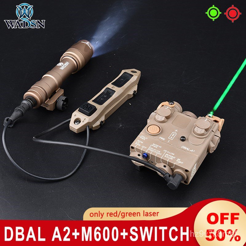 Jual &Tactical DBAL-A2 Airsoft Red Green Laser M300A Flashlight M600C Weapon Scout Light With ...