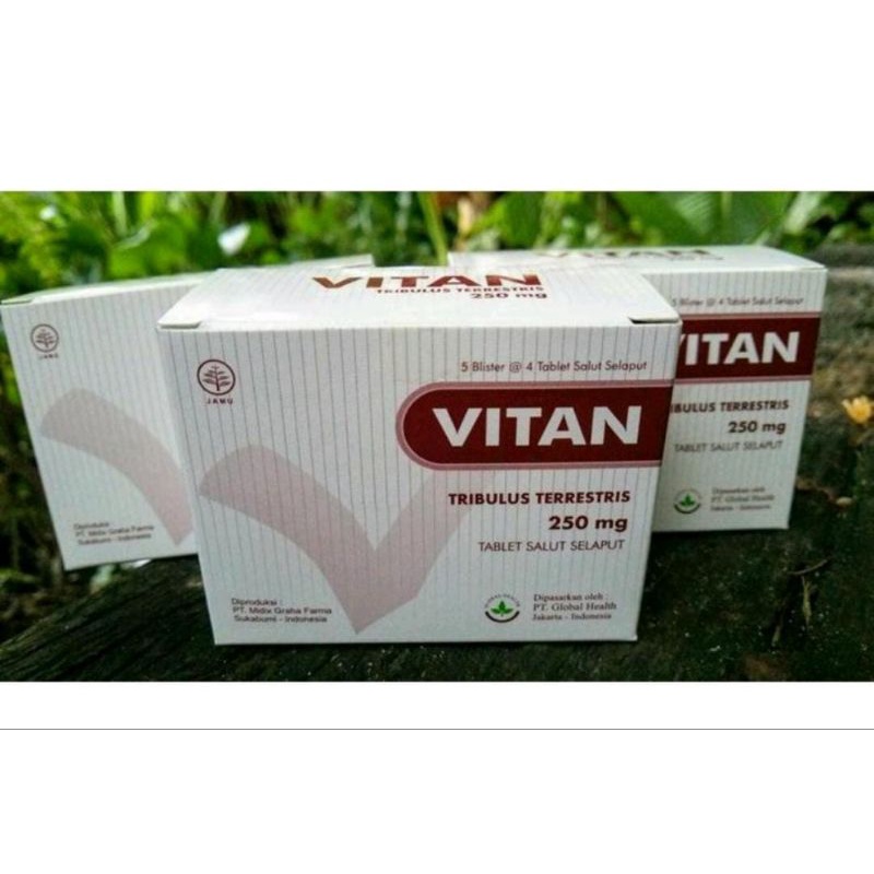 Jual VITAN TRIBULUS TERRESTRIS 250 MG 1 BOX ISI 20 TABLET ORIGINAL ORI ...