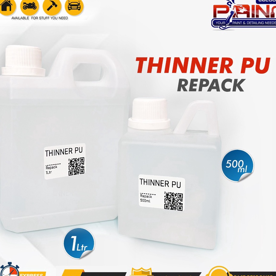 Jual Promo!! Thinner PU (Polyurethane) Liter Ecer Kemasan Botol | Shopee Indonesia