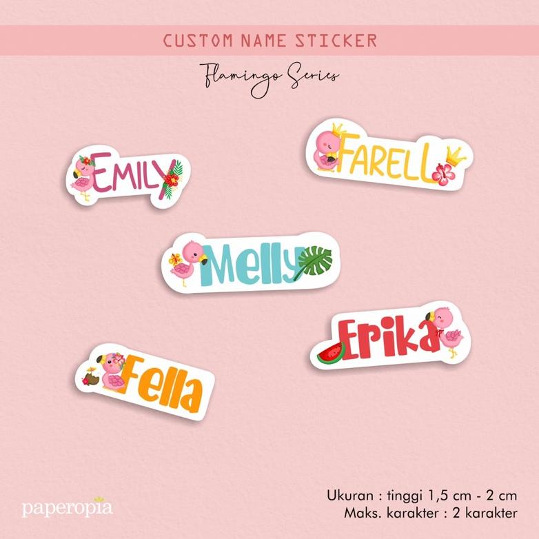 Jual SALE STICKER NAMA CUSTOM LUCU STIKER DISNEY MARVEL MINECRAFT LABEL ...