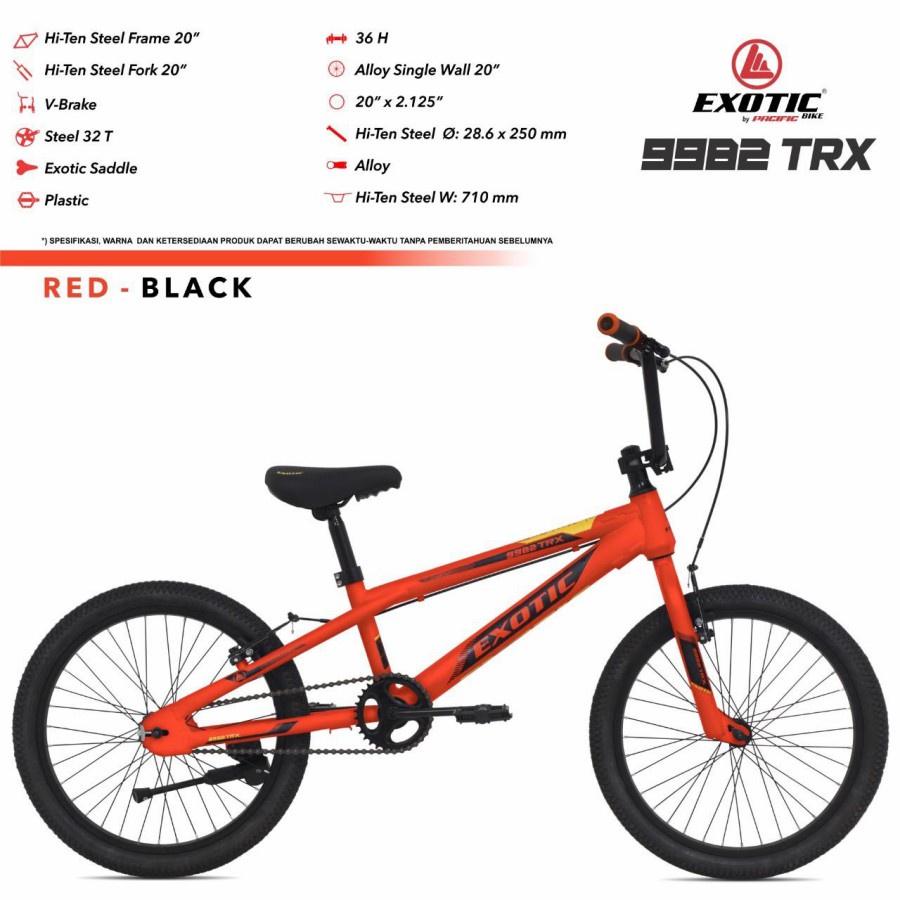 Jual sepeda anak BMX 20 EXOTIC 9982 TRX 2.125 Biasa by PACIFIC GARANS 5 ...
