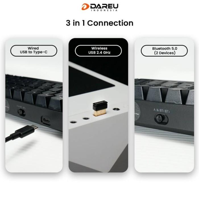 Jual DAREU EK861 TRINITY GTR HOTSWAP WIRELESS MECHANICAL - GAMING ...