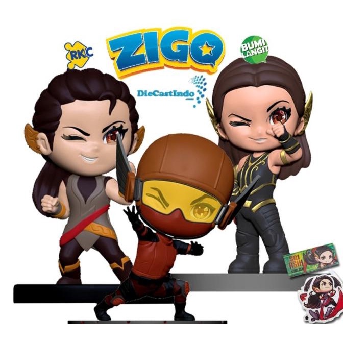 Jual ZIGO Action Figure Bumi Langit GUNDALA & SRI ASIH | Shopee Indonesia