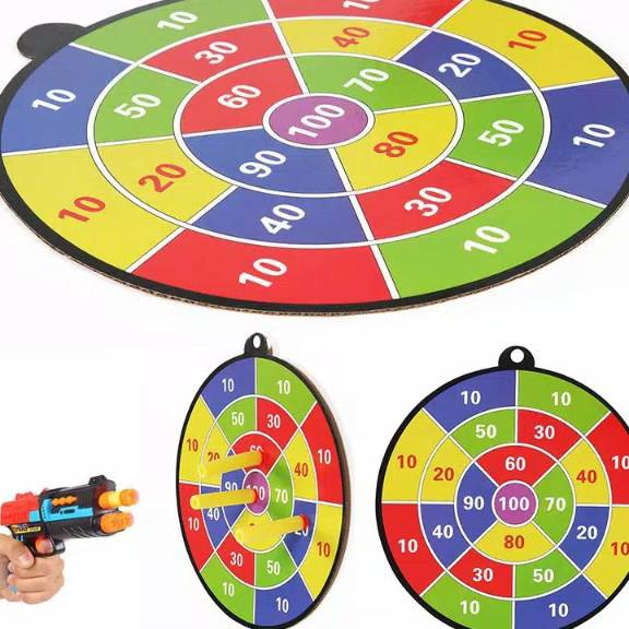 Jual HMXM1708 HOT Papan Target Peluru Dart Suction Nempel Tempel - skor ...