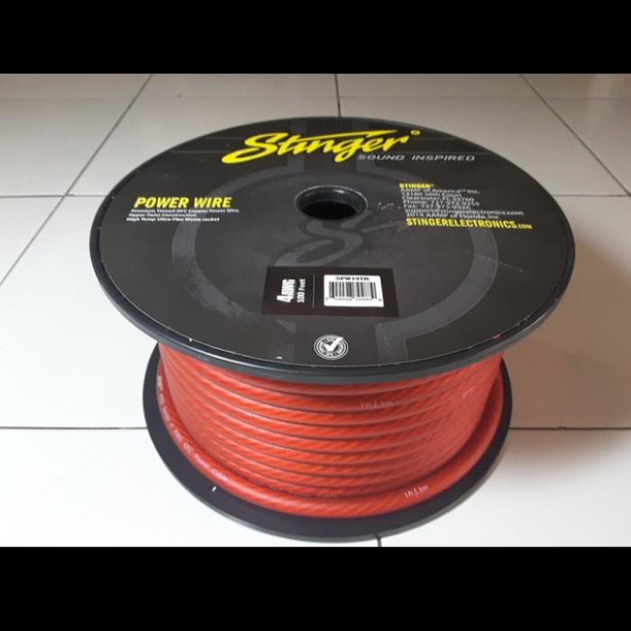 Jual KABEL AKI / GROUND / AUDIO STINGER PRO SERIES 4 AWG ORIGINAL USA ...