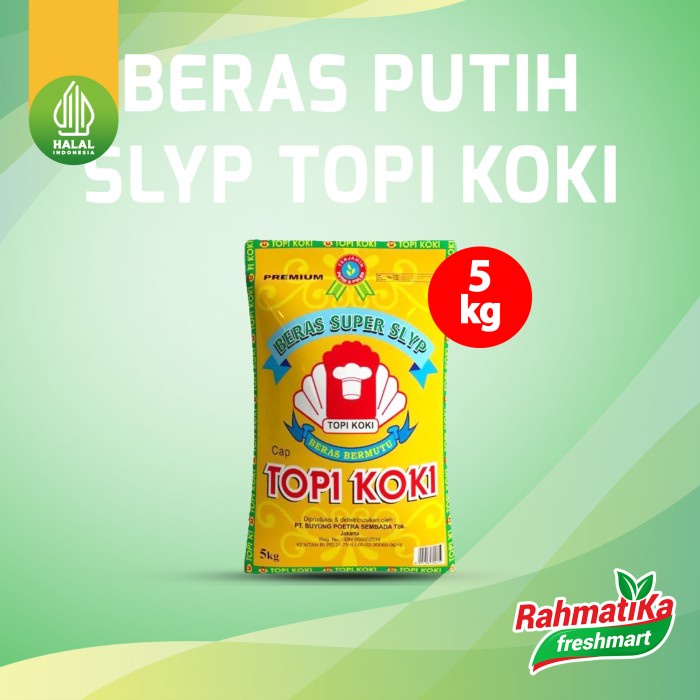 Jual Beras Super Slyp Kuning Topi Koki 5 Kg | Shopee Indonesia