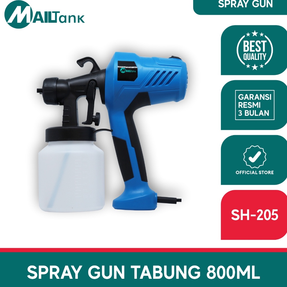 Jual CHEKOUT!. Mailtank SH-205 Spray Gun Elektrik 400 Watt - Electric ...