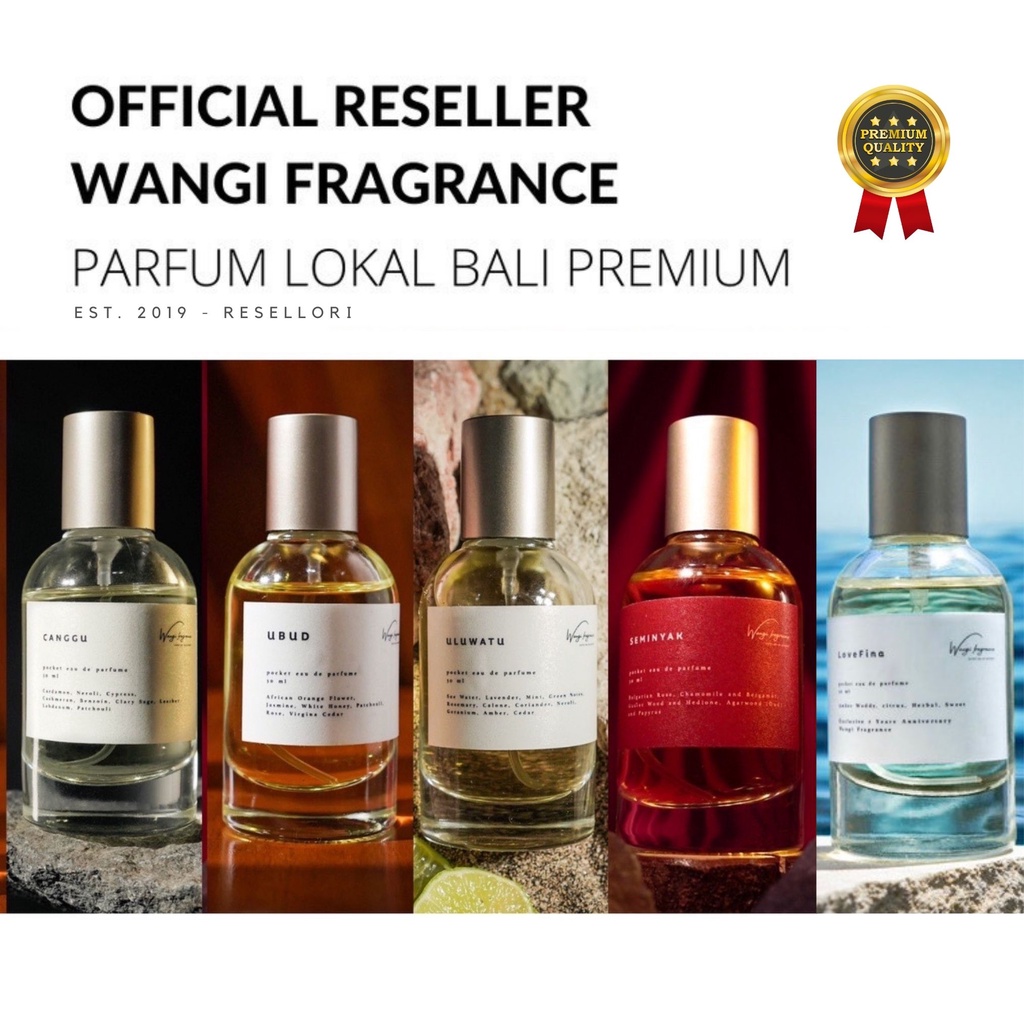 Jual Wangi Fragrance Pocket Eau De Perfume EDP Parfum Bali 30ml ...
