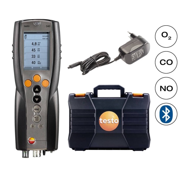 Jual Best Seller Testo 340 Flue Gas Analyser (Basic Combustion Kit ...