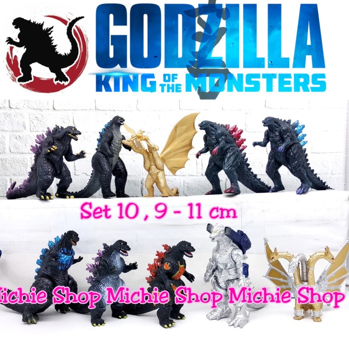 Jual FIGURE GODZILLA (SET 10 GHIDORAH) MECHAGODZILLA KING MONSTER SHIN ...