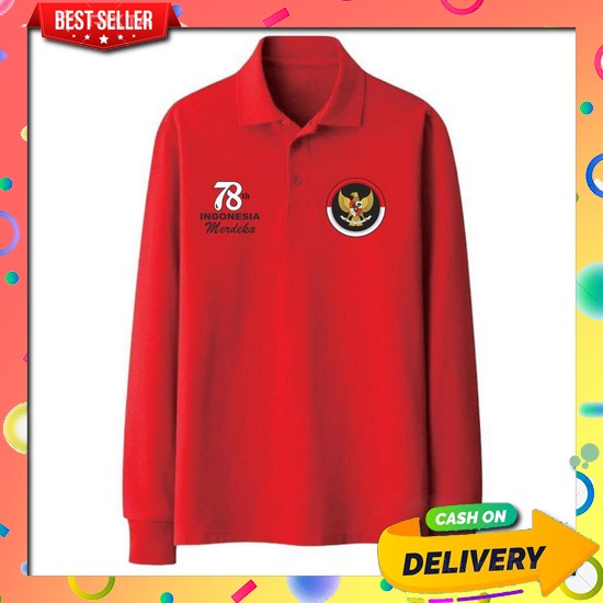 Jual Kaos Kemerdekaan 2023 Dewasa Anak Couple Jumbo 17An Atasan Hut Ri Ke 78 Kerah Lengan ...
