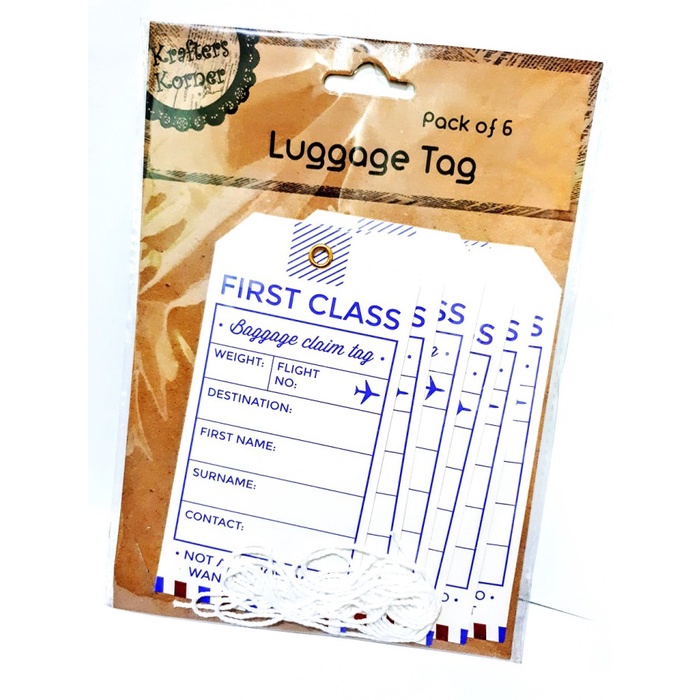 Jual Name Tag Baggage Tag Koper Tag Luggage Tag (6Pcs) Berkualitas ...