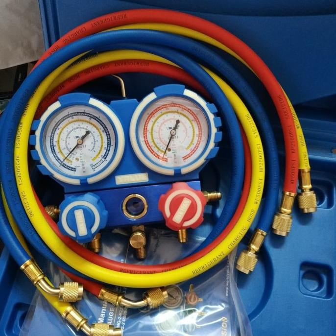 Jual Testing Manifold Ac Double R22 Value + Box + Selang | Shopee Indonesia