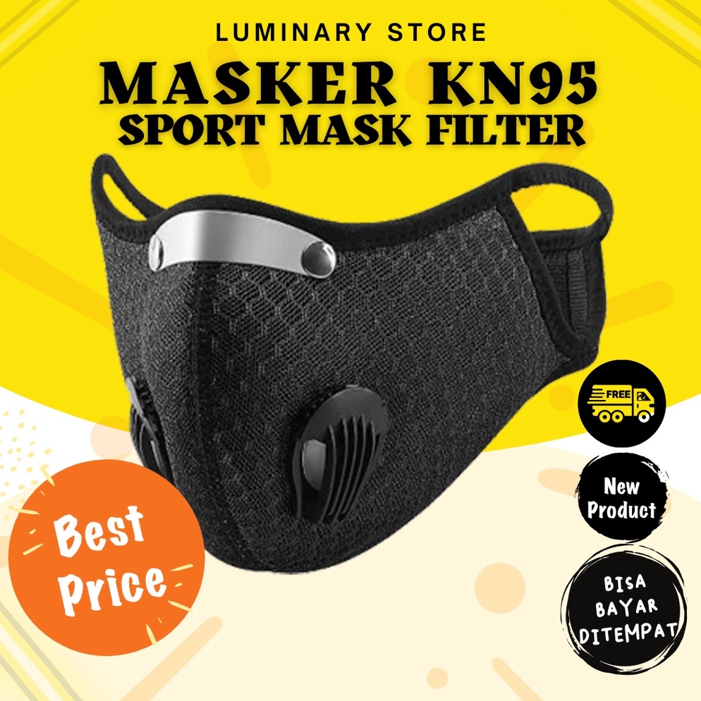 Jual PALING DICARI Masker KN95 Sport Mask Filter Carbon Masker ...