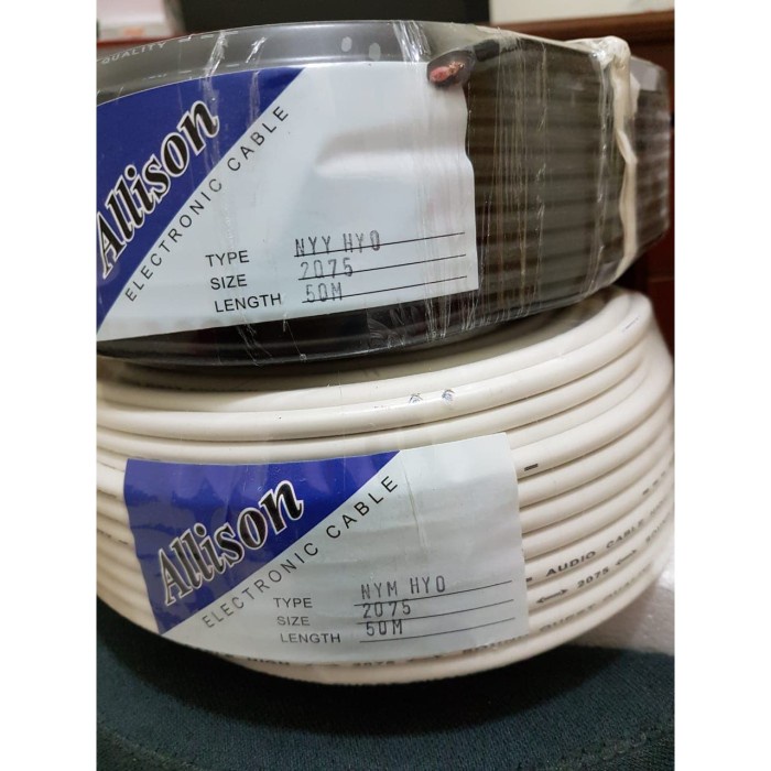 Jual Kabel Listrik NYMHY/NYYHY Serabut 2x0,75 ALLISON per Roll / @roll | Shopee Indonesia