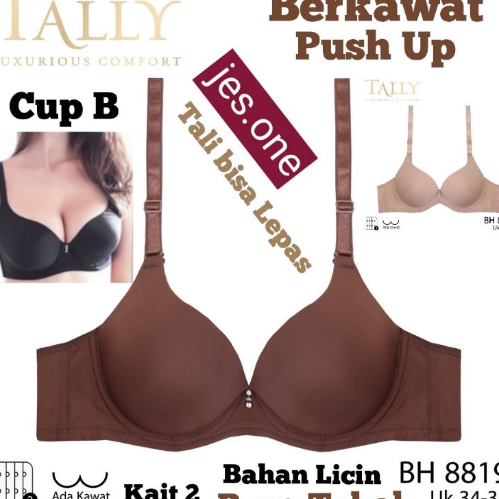 Jual VHSF7567 7.7 Tally 8819 Bra Push Up Berkawat Busa Tebal Kait 2 Cup B | Shopee Indonesia