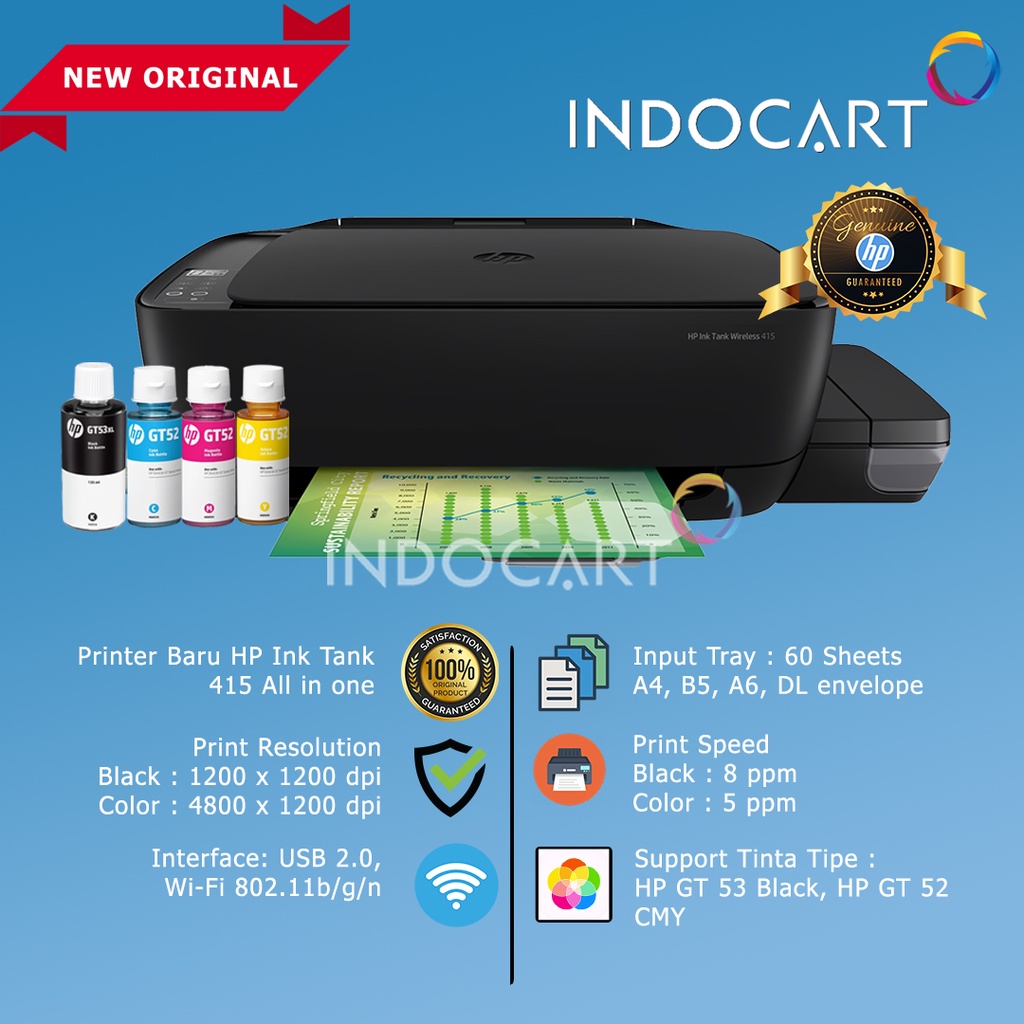 Jual Printer HP Ink Tank 415 All-in-One Print Scan Copy Wireless ...
