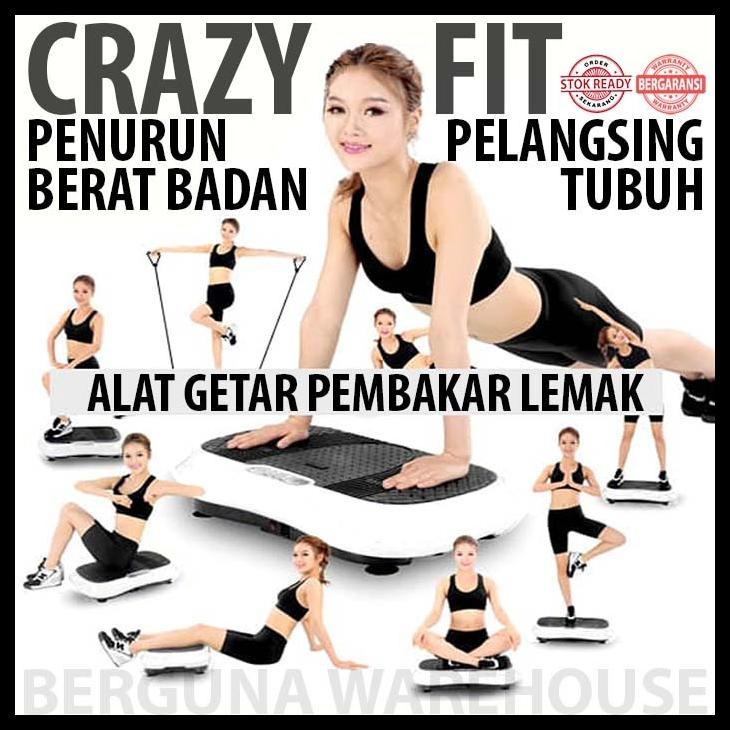 Jual CRAZY FIT ALAT FITNESS GETAR LEJEL VIBE TONE MASSAGER KODE 1465 ...