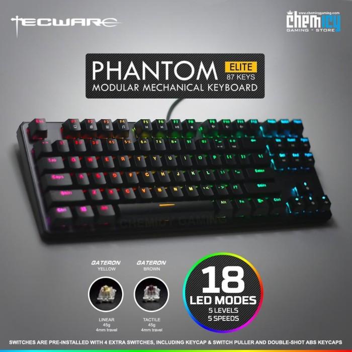 Jual TERLARIS TECWARE PHANTOM ELITE P87 TKL RGB GATHERON SWITCH ...