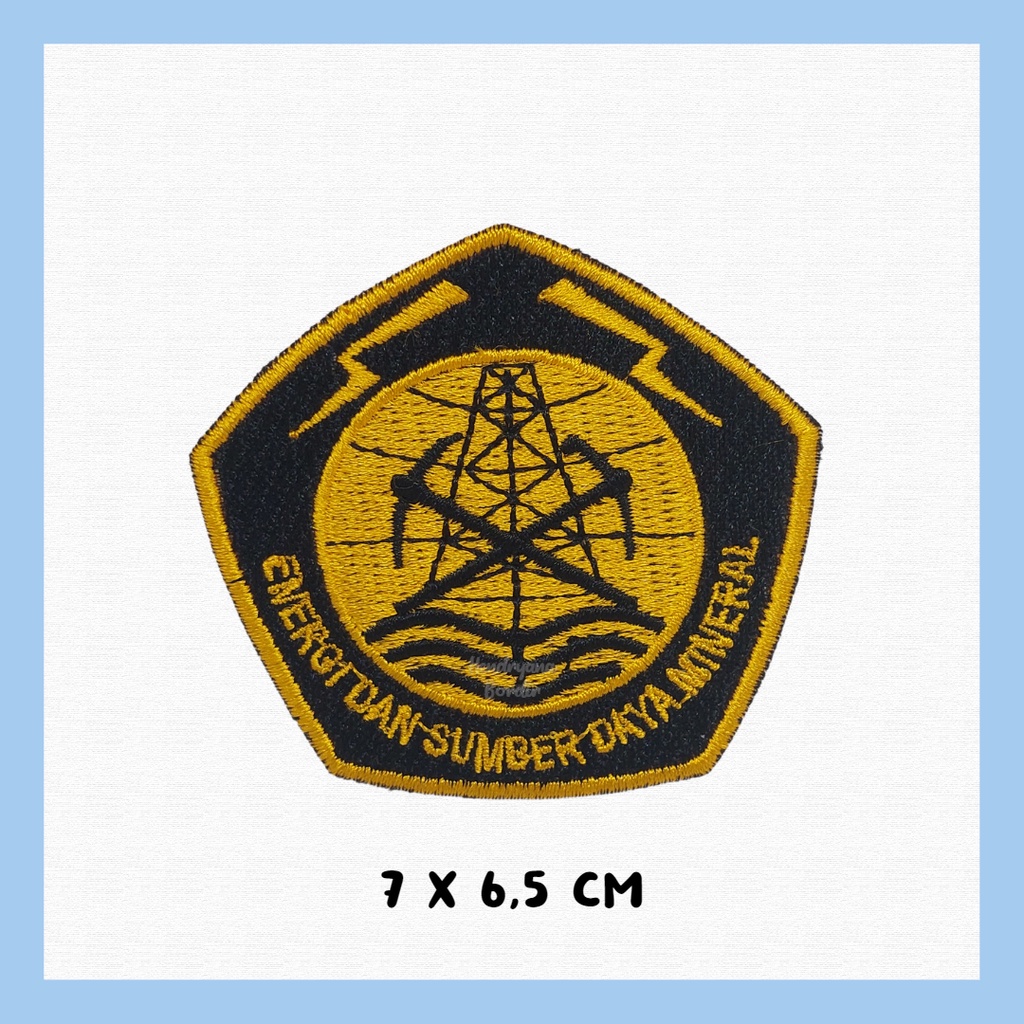 Jual Bordir Logo ESDM / Energi dan Sumber Daya Mineral Emblem Bet ...