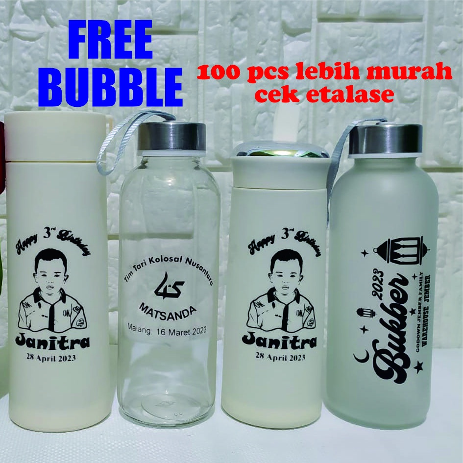 Jual Botol Sablon, MINIM ORDER 30pcs, botol souvenir, botol kaktus ...