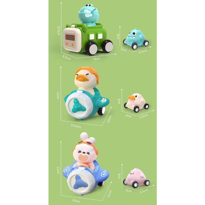 Jual [MNT]Mainan Anak Pesawat Lucu Unik Pull Back Car / Mainan Roda ...