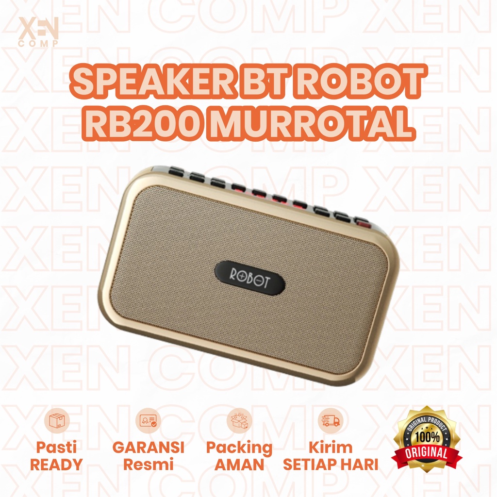 Jual Robot Speaker RB200 Bluetooth Wireless Bundling Murrotal Al Quran ...