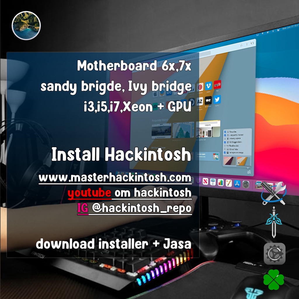 Jual install mac OS hackintosh ivy bridge | Shopee Indonesia