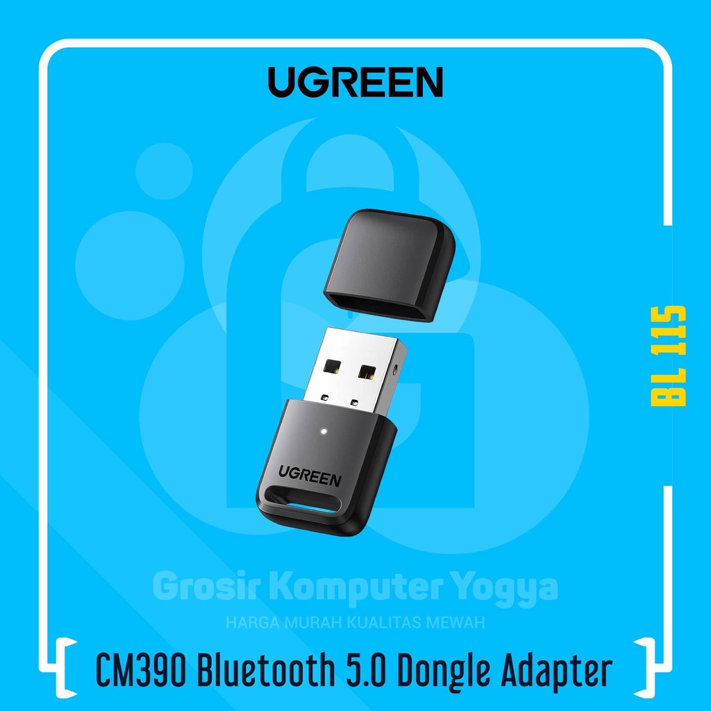 Jual Ugreen CM390 Bluetooth 5.0 USB Dongle Wireless Adapter | Shopee ...