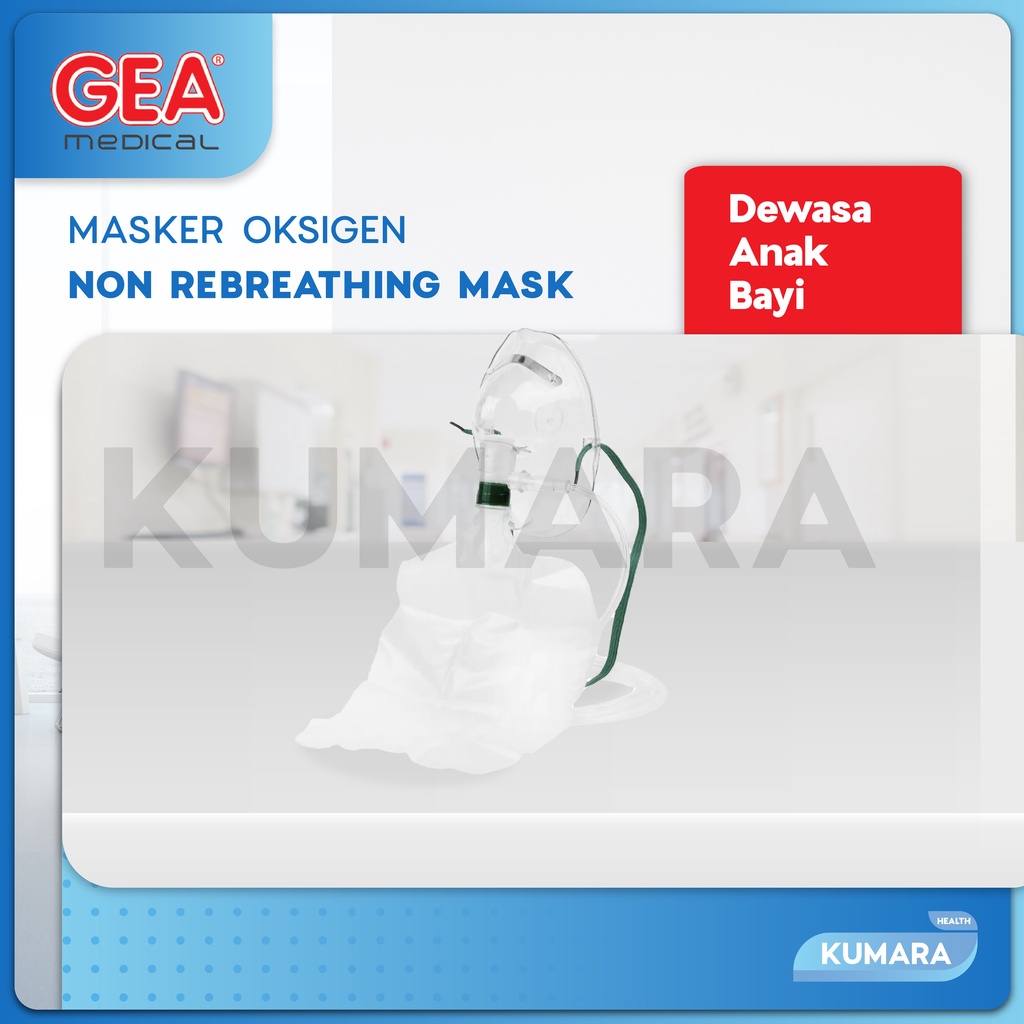 Jual GEA - Masker Oksigen Non Rebreathing / Masker NRM | Shopee Indonesia