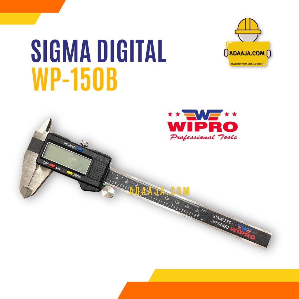 Jual Sigma Digital 6 inch 6" Wipro Jangka Sorong Varnier Vernier Caliper | Shopee Indonesia