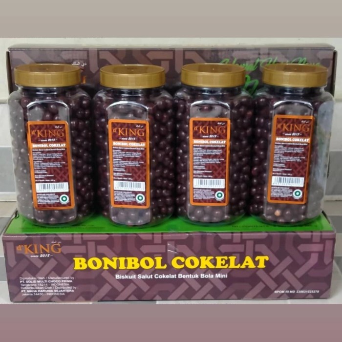Jual Bonibol Coklat 1 Dus Isi 4 Toples | Biskuit Salut Berlapis Coklat ...
