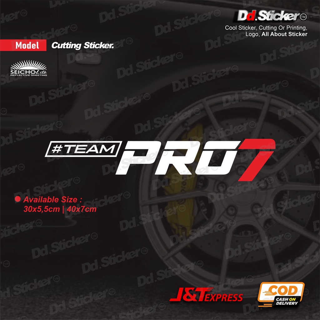 Jual Team Pro 7 | Cutting Sticker | Shopee Indonesia