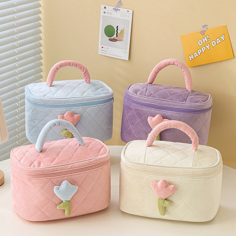 Jual Pouch Kosmetik Aesthetic Pastel Beauty Case Multi Fungsi Tas ...