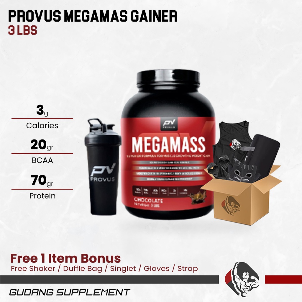 Jual Provus Megamass Gainer 3 Lbs Mass Weigth Gainer | Shopee Indonesia