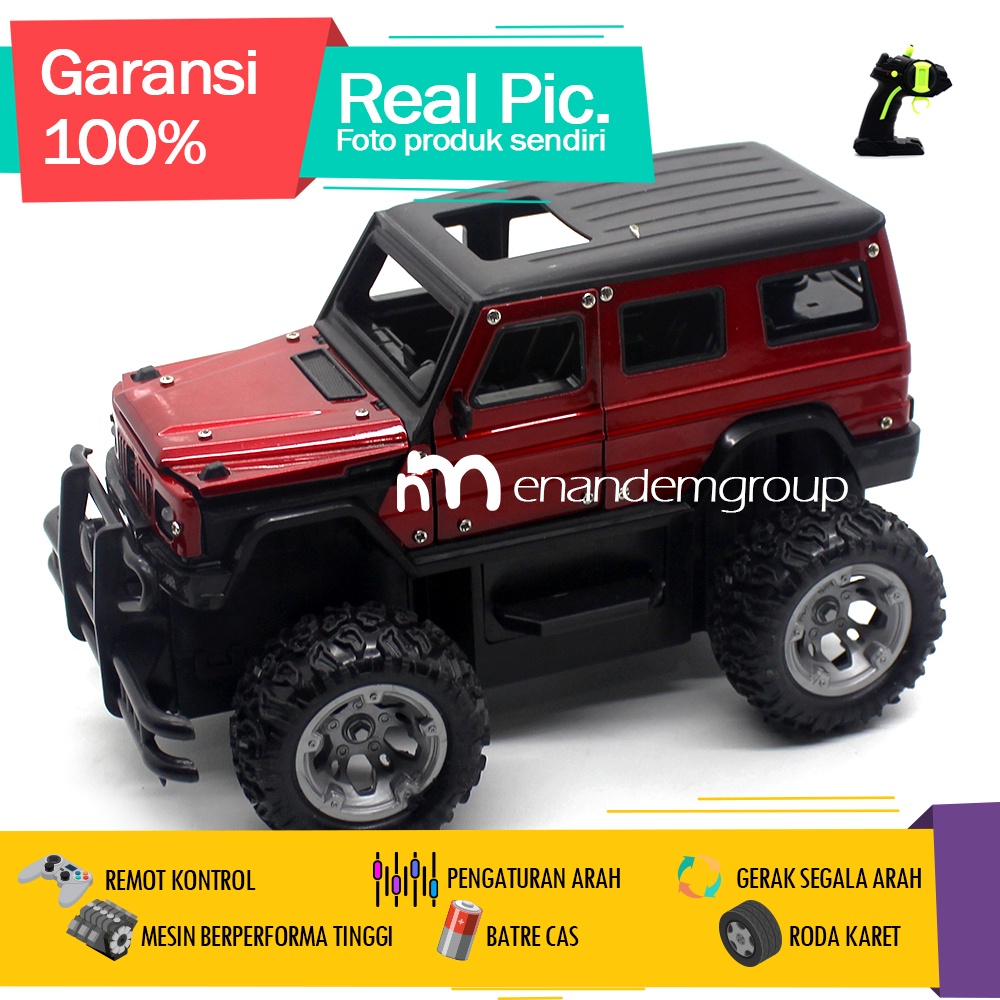 Jual Mainan Mobil Remot Kontrol Rc Offroad Super Jeap Buka Pintu Metal ...