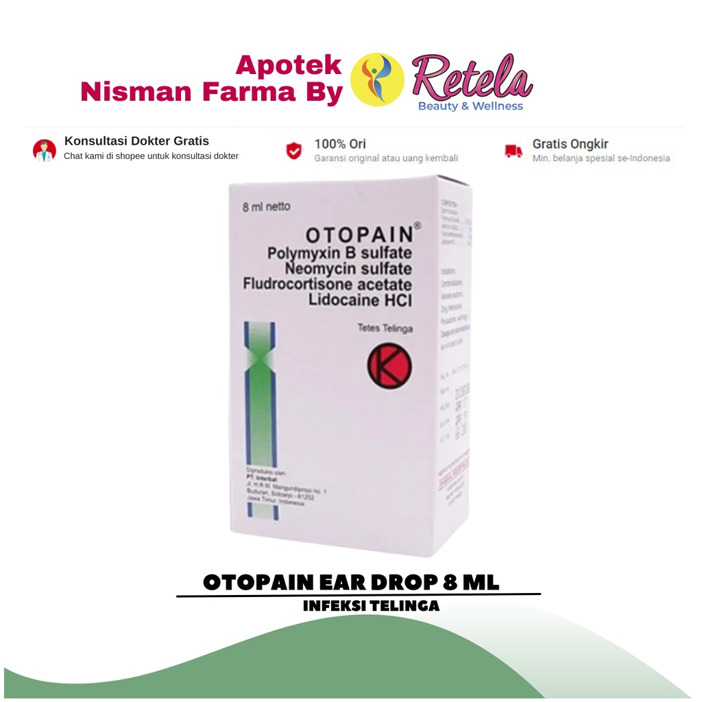 Jual OTOPAIN EAR DROPS 8ML | Shopee Indonesia