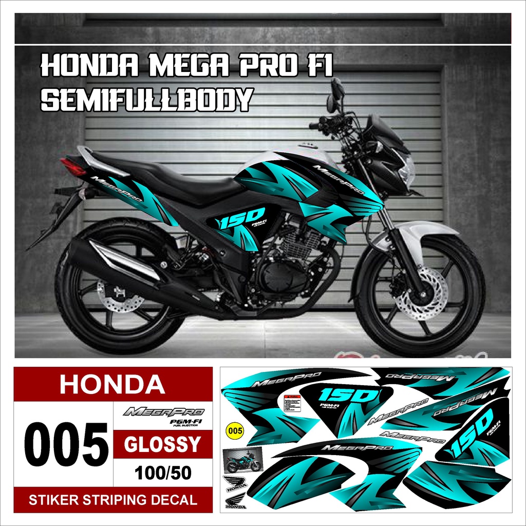 Jual striping motor honda megapro fi variasi honda mega pro fi / decal ...