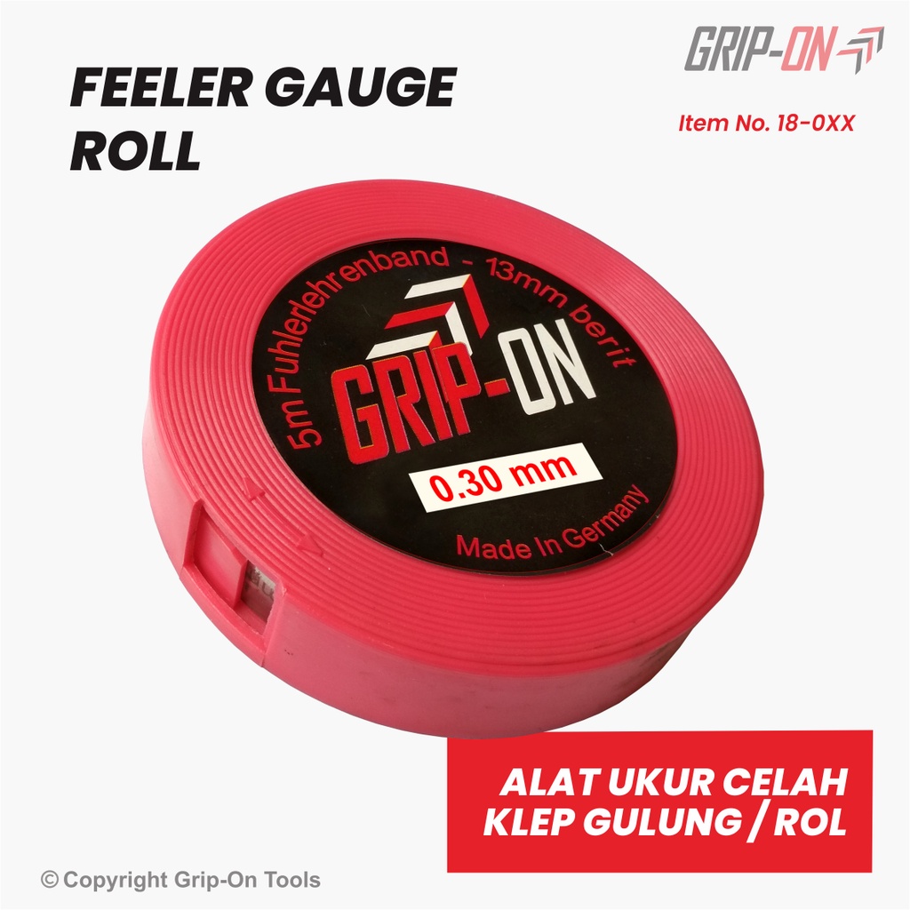 Jual Grip-On Feeler Gauge Roll Alat Ukur Celah Klep Gulung / Rol 5 ...