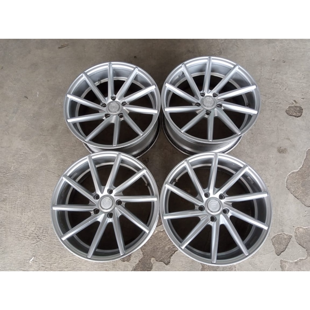 Jual velg seken vossen cvt r18 warna silver cocok di inova rush civic ...