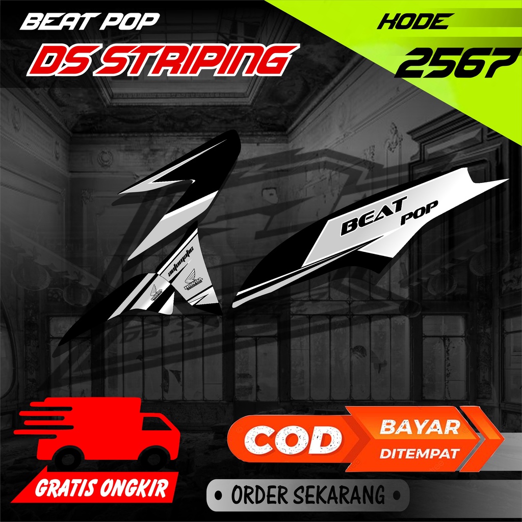 Jual 2567 Stiker Striping List Variasi Beat Pop Simpel | Shopee Indonesia