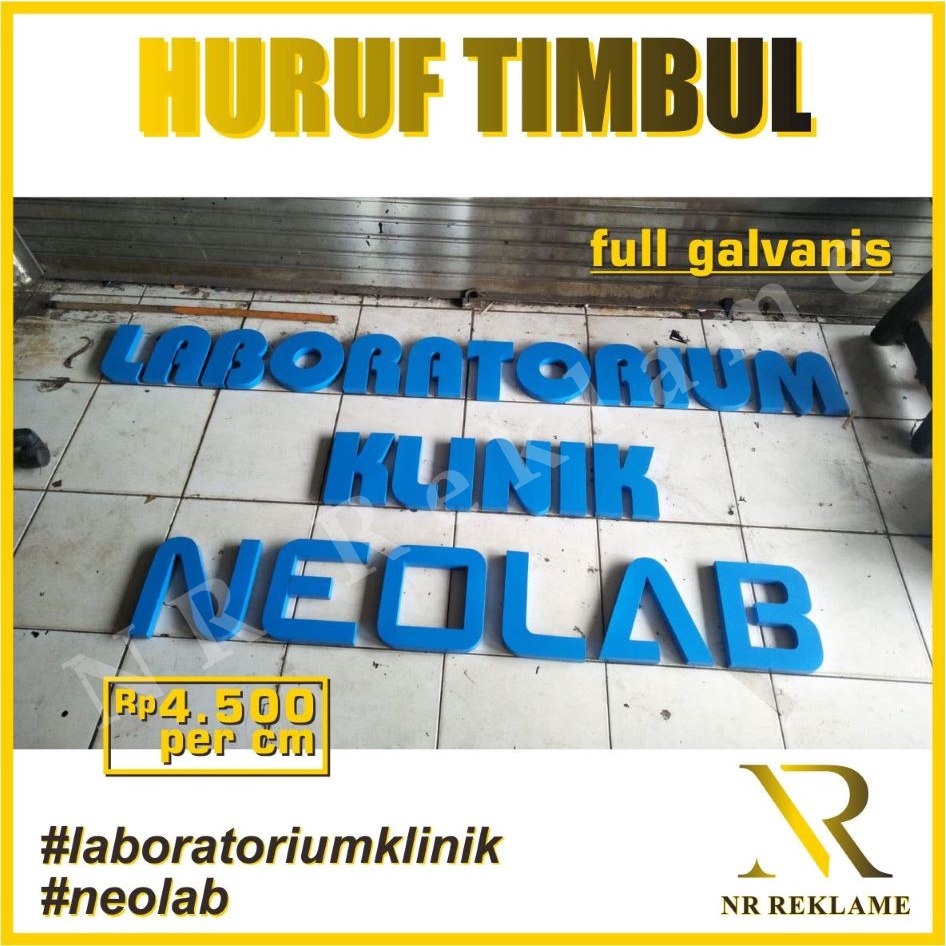 Jual Huruf Timbul Galvanis (2) | Shopee Indonesia